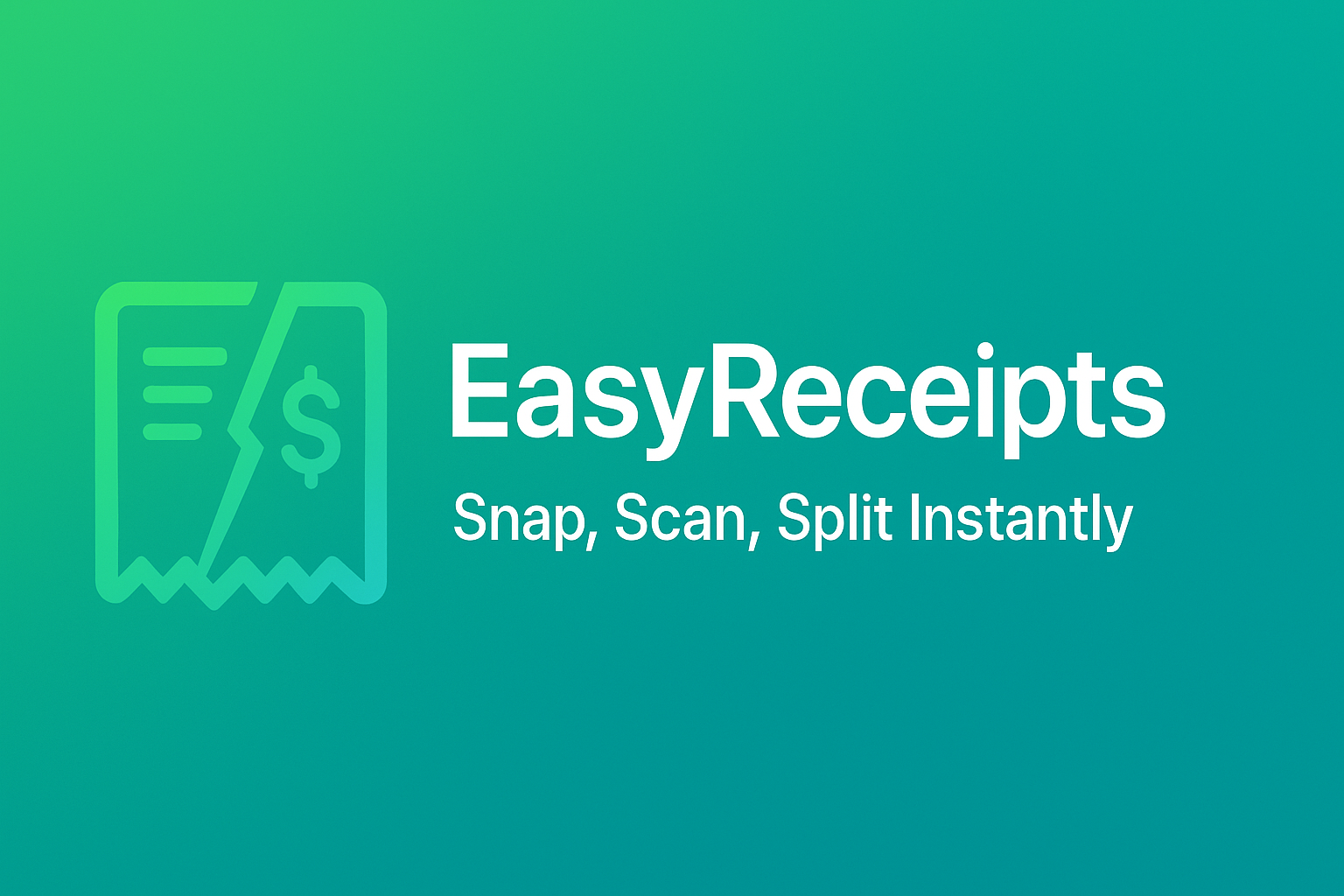EasyReceipts - Snap, Scan, Split Instantly